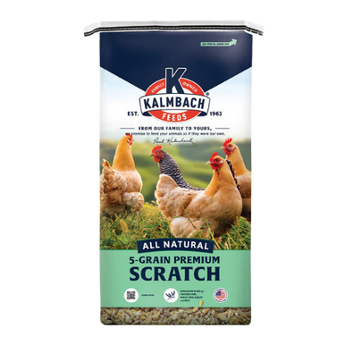 Kalmbach Feeds All Natural 5-Grain Premium Scratch Grain Chicken Feed ...