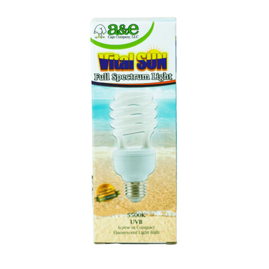 A&E Vital Sun Full Spectrum UVA/UVB Compact Fluorescent Light Bulb ...