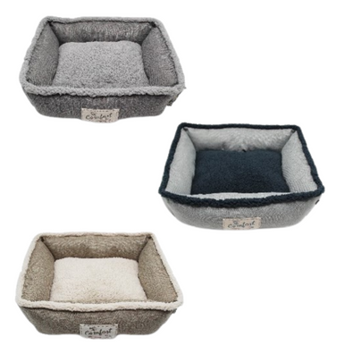Happy Tails Aspen Retreat Fleece Cuddler Pet Bed - Feeders Pet Supply