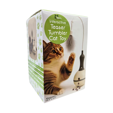 Kole Imports Interactive Cat Exercise Teaser Tumbler Toy - Feeders Pet ...