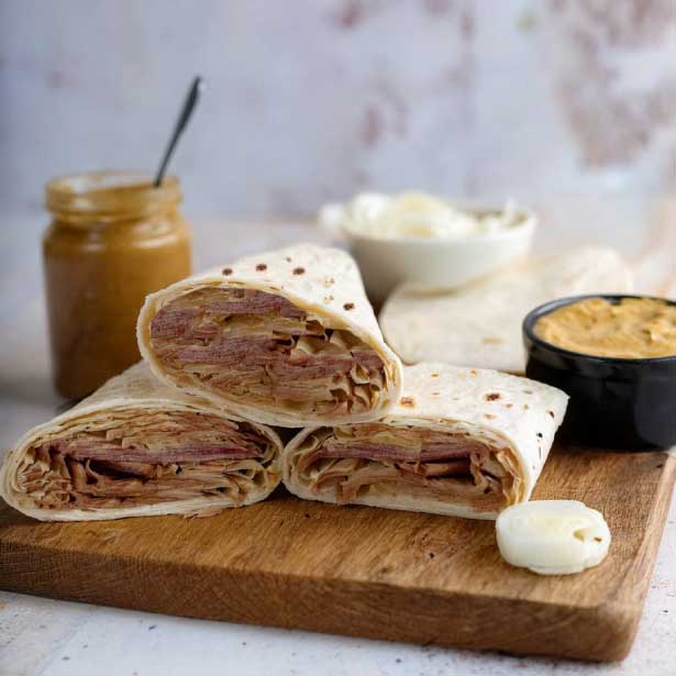 Corned Beef & Cabbage Lefse Wrap - Norsland Lefse