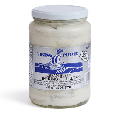 Viking Prime Cream Style Herring Cutlets - Norsland Lefse