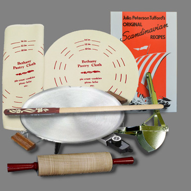 Lefse Starter Kit - Aluminum Grill - Norsland Lefse