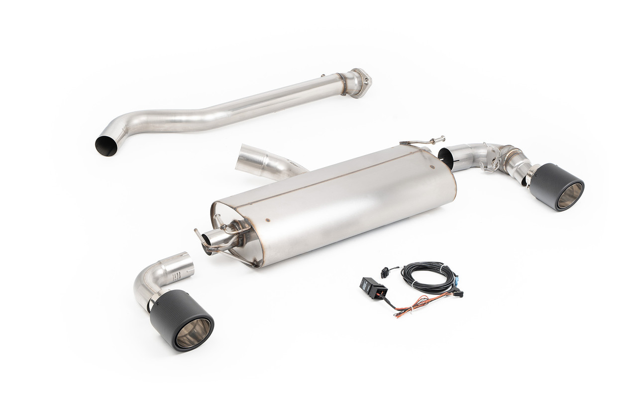 Valved Straight Pipe System with Carbon Fibre Tips - Toyota Yaris Gen 2 ...