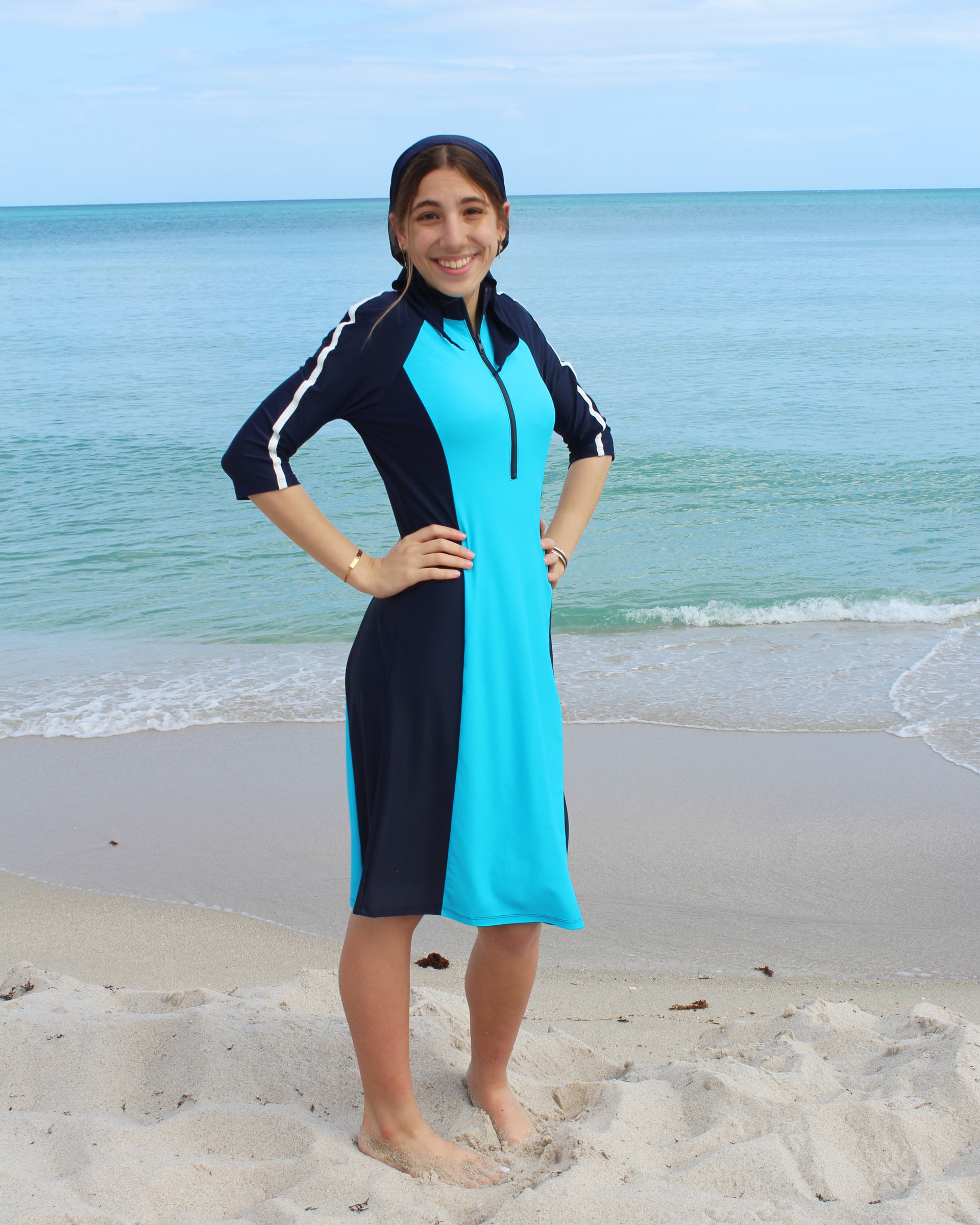 Modest swim dresses by Aqua Modesta