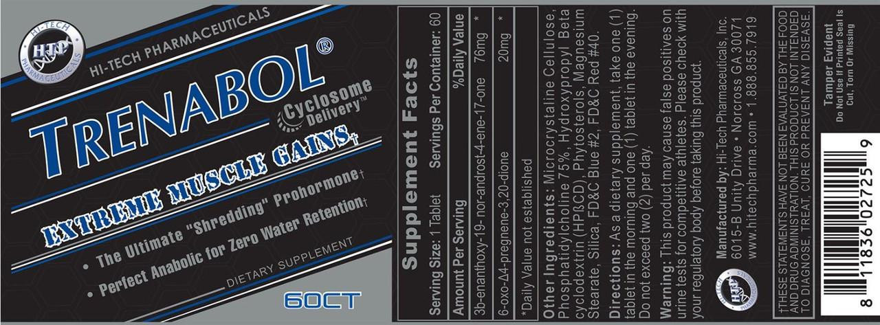 Trenabol Prohormone | Hi-Tech Pharmaceuticals