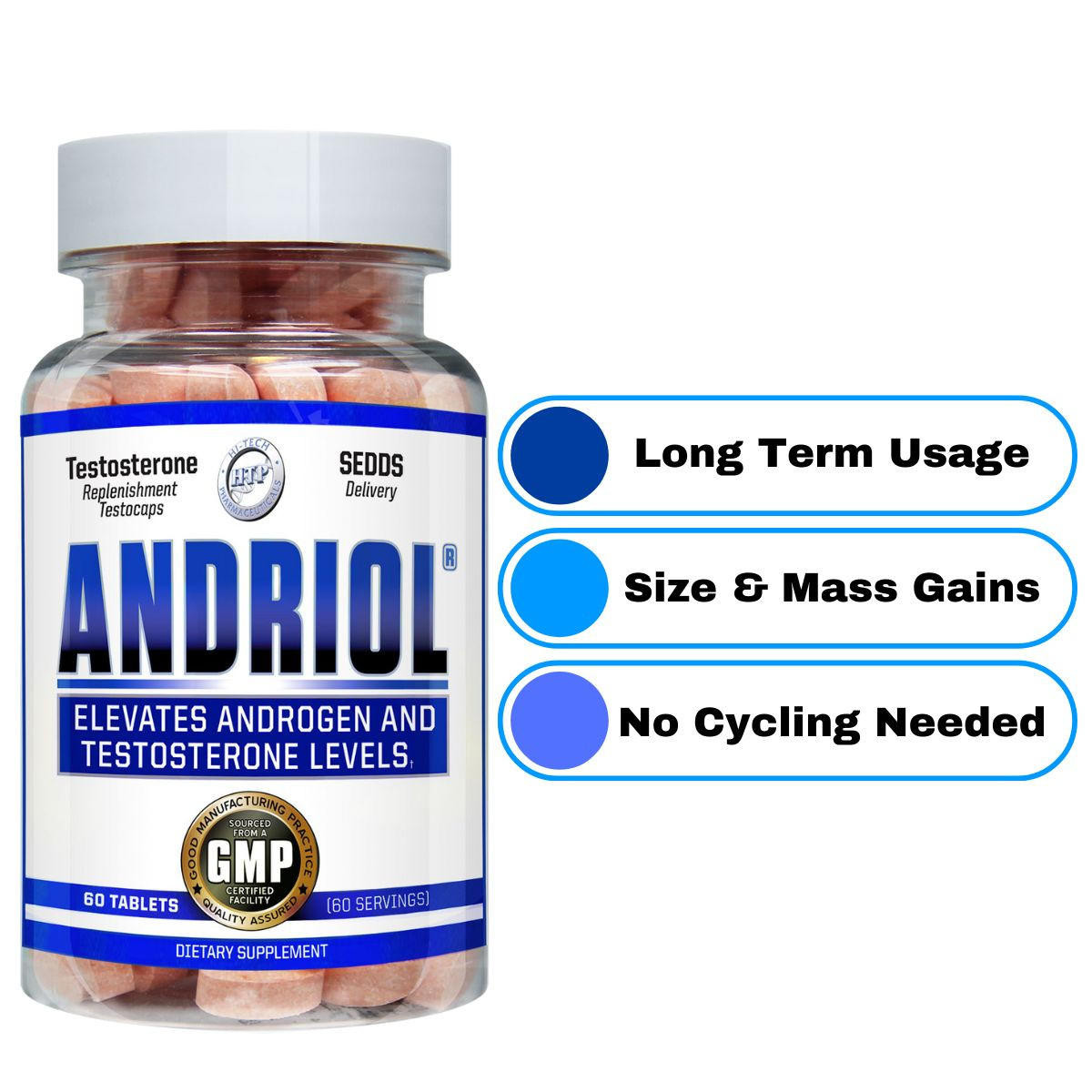 Andriol Prohormone from Hi-Tech Pharmaceuticals - Bulking & Mass