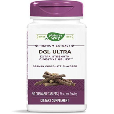Nature's Way DGL Ultra Cho 90 Capsules Digestive Relief Supplement