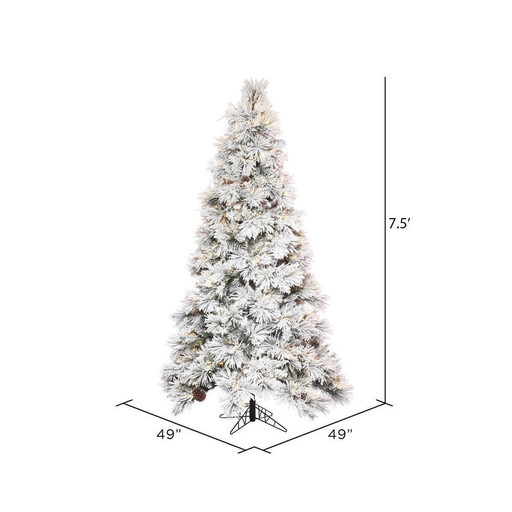 Flocked Atka Pine Christmas Tree | All Seasons Artificial