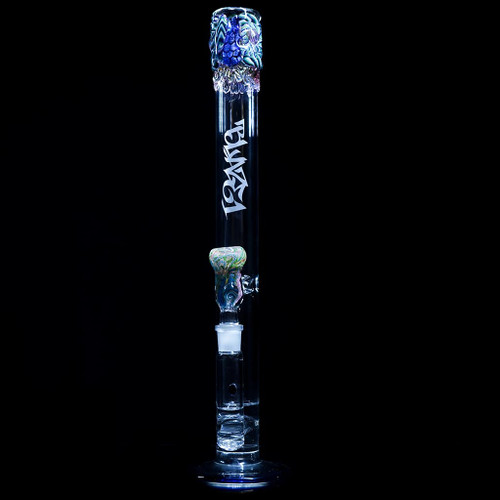 Straight Tube Bong Fancy top Inline - Blaze1