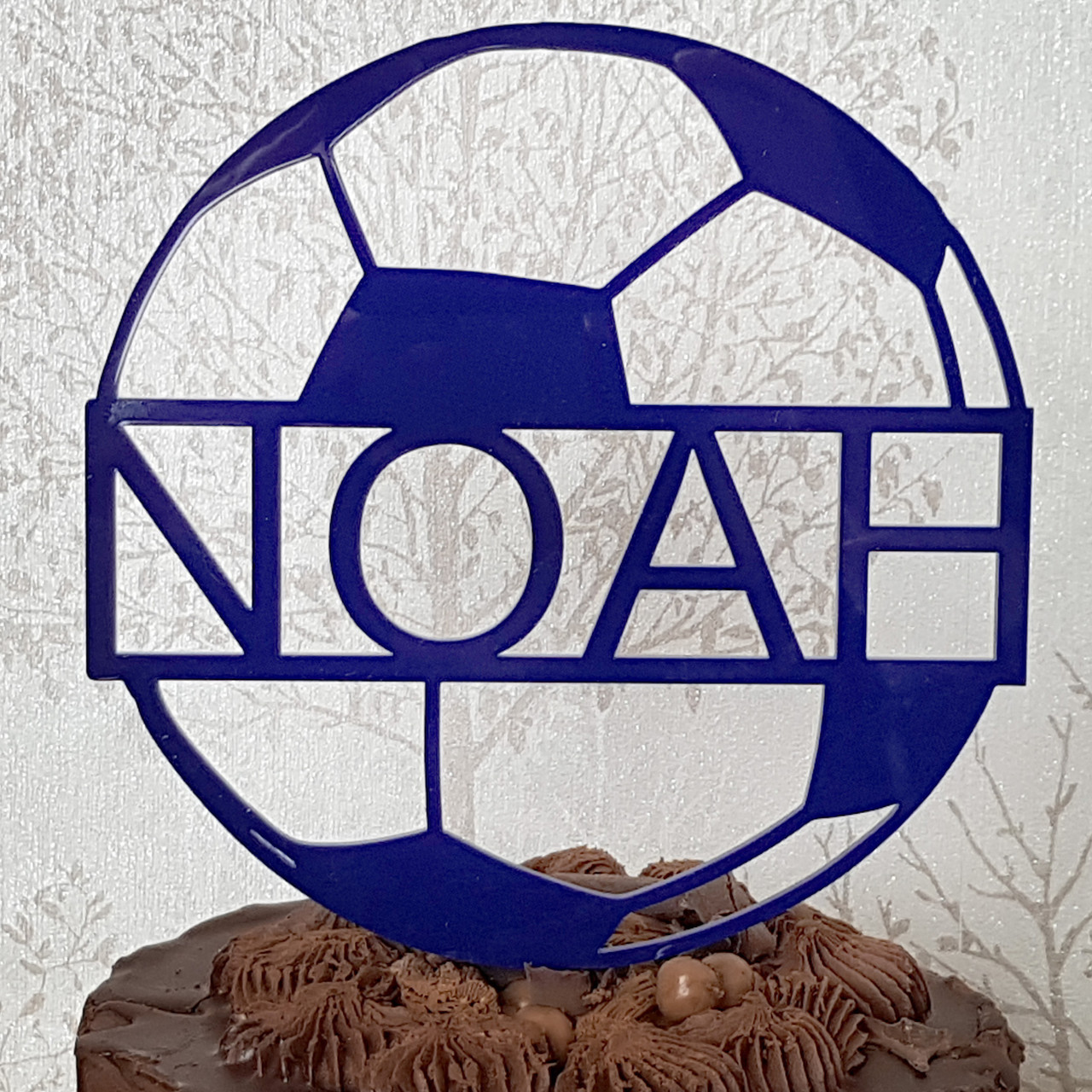 Football Sports Themed Birthday Cake Topper