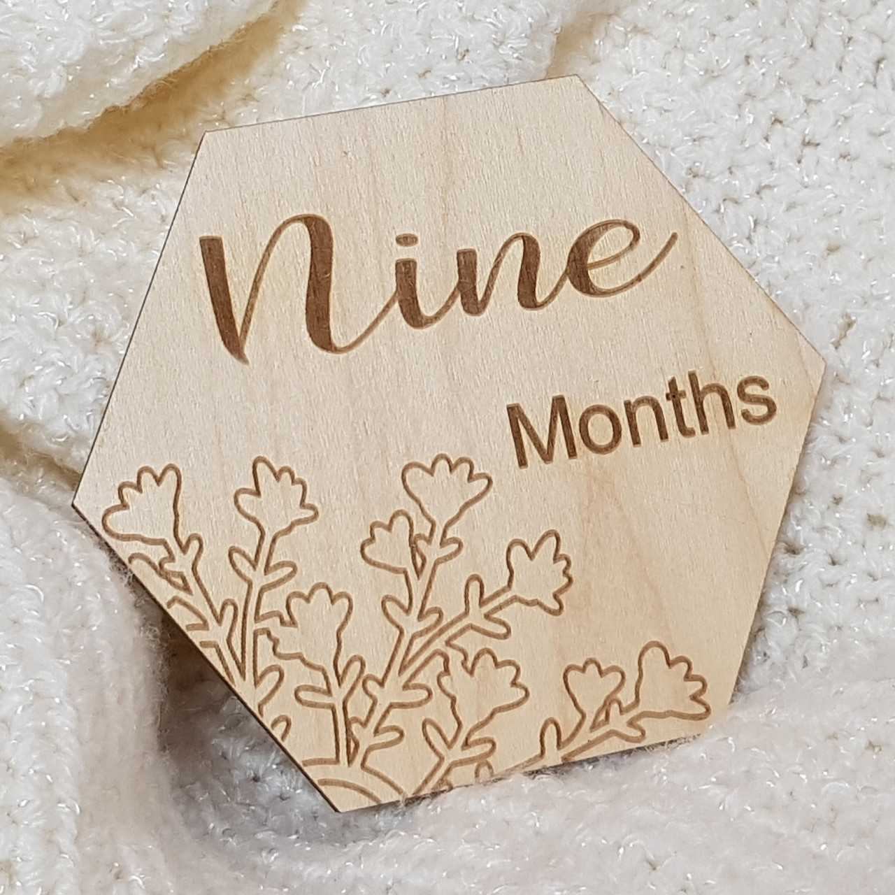 Baby Development Milestone Discs Personalised with Newborn Baby Details