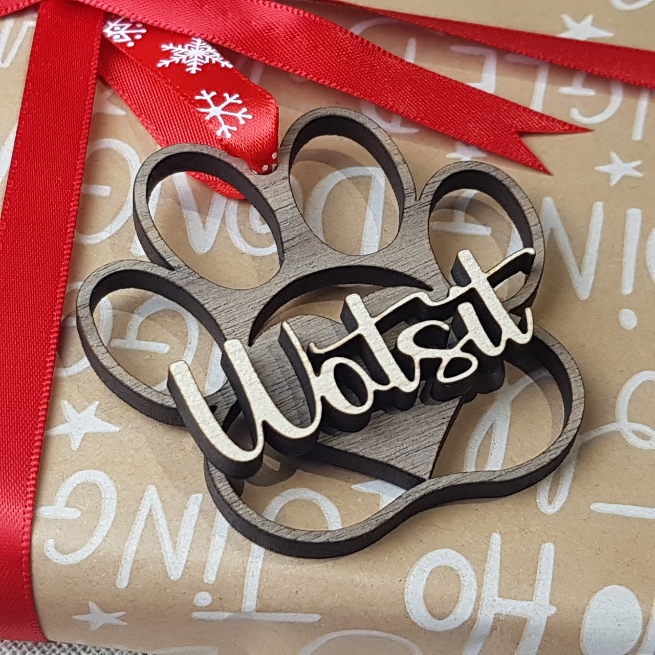 Paw Print Gift Tag