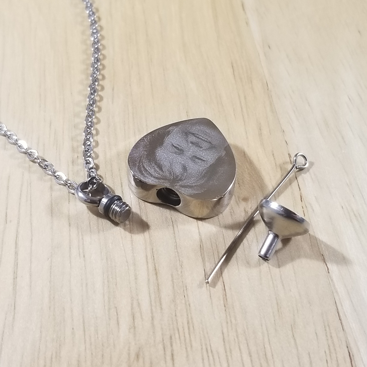 Ash Memorial Heart Pendant