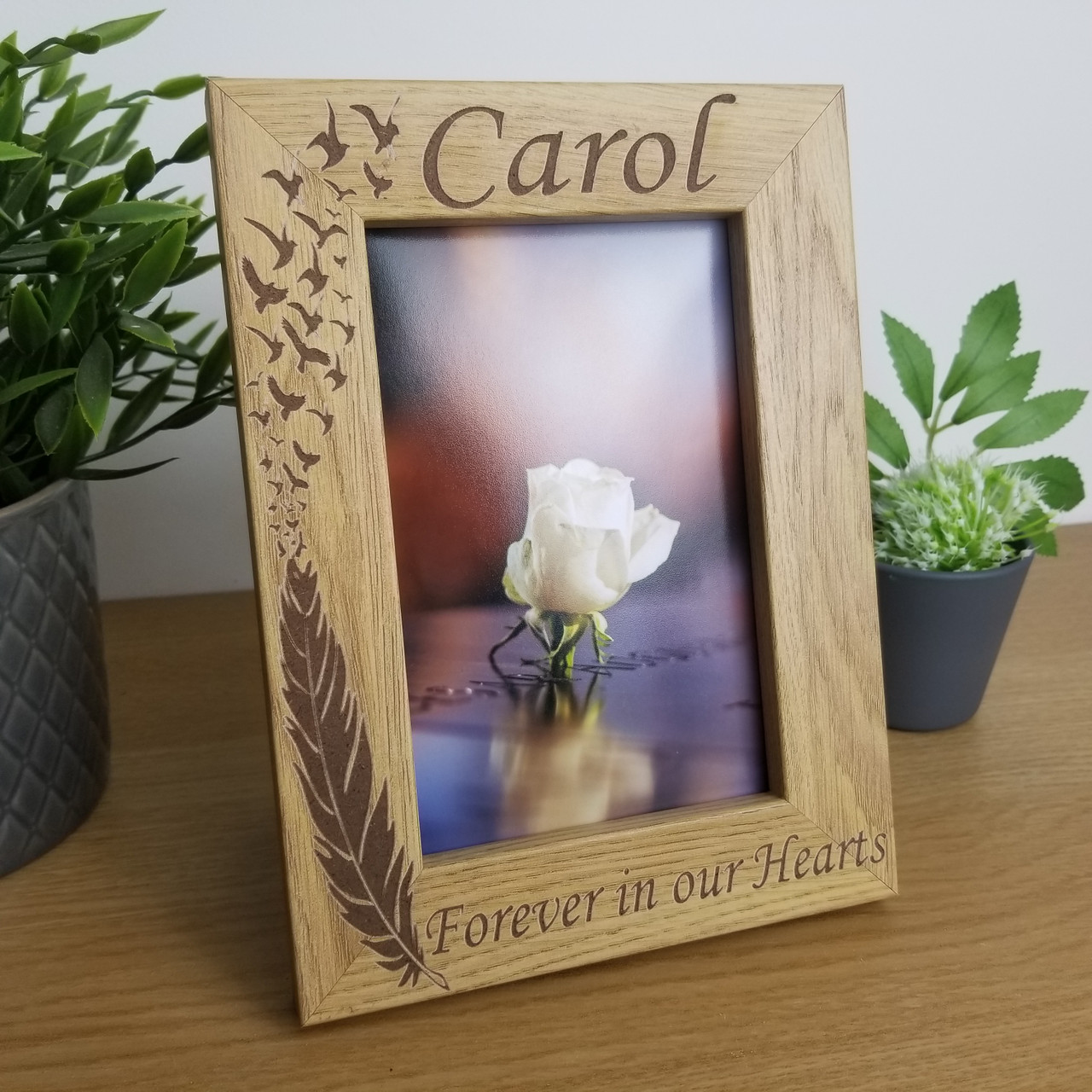 Personalised Memorial Photo Frame with any text