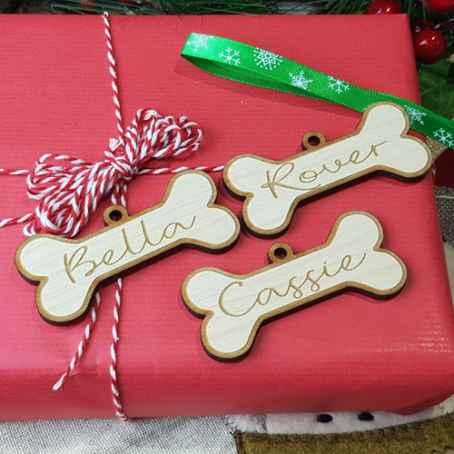 Dog Bone Gift Tag