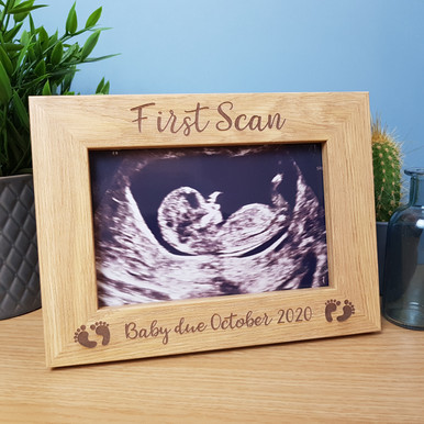 Personalised Baby Scan Photo Frame Gift for Baby Showers