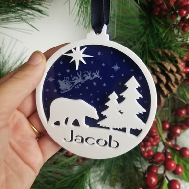 Polar Bear Woodland Hanger