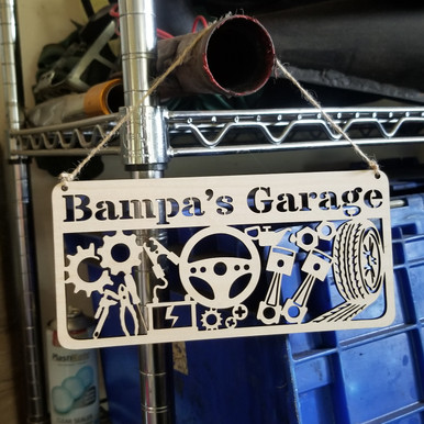 Personalised Garage Name Plaque