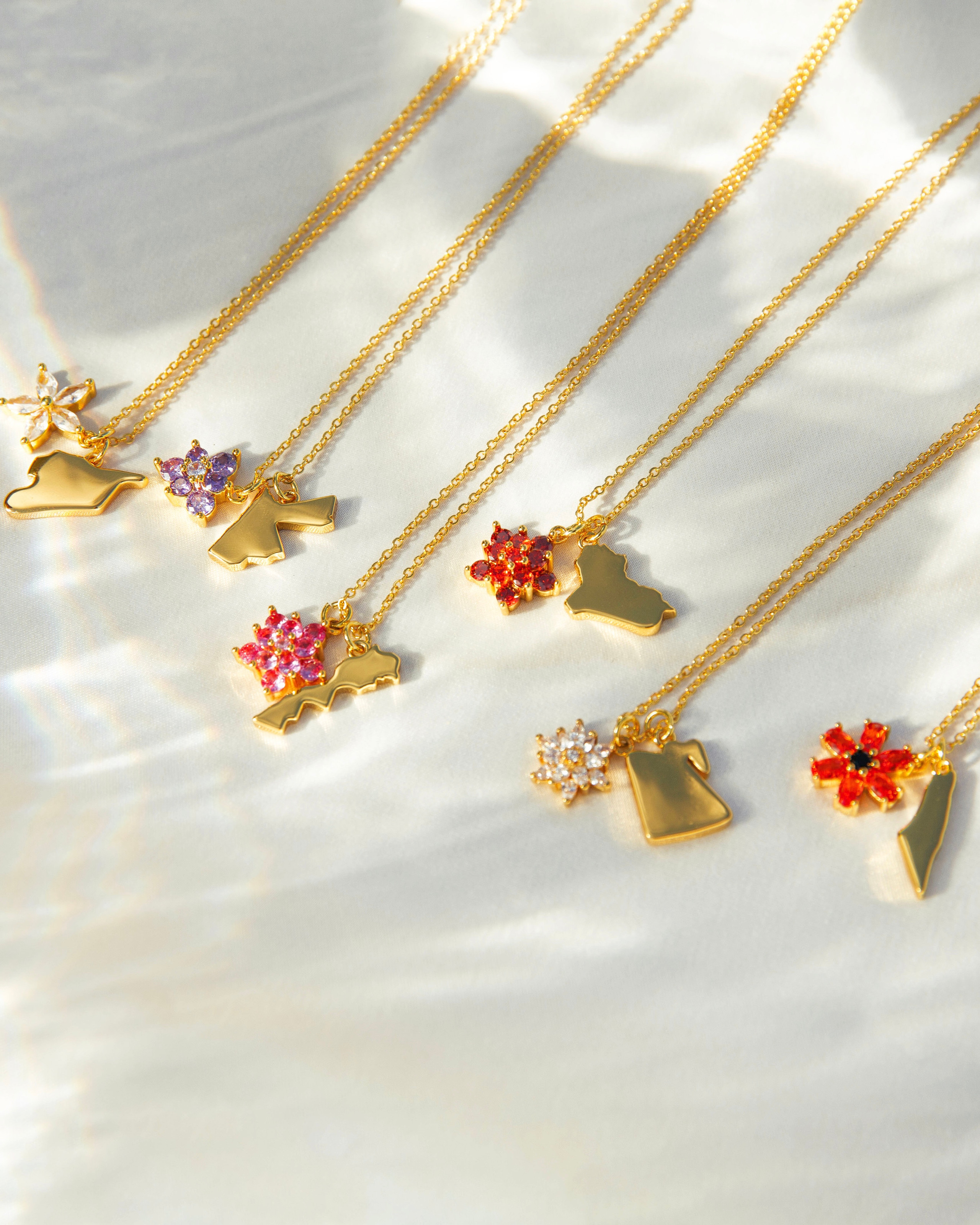 Double Map Necklace