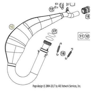 EXHAUST PIPE (50405007100) - Judd Racing