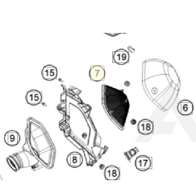 Air filter support (A46006016000) - Judd Racing