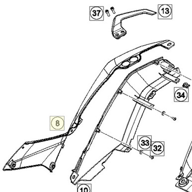 SIDE COVER R/S TOP (9010804200047) - Judd Racing