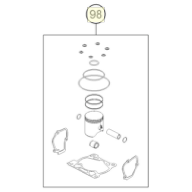 Piston kit I MX 125 | ON DEMAND (A42030007010 I) - Judd Racing