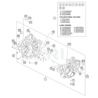 engine case cpl. (A46030000044) - Judd Racing