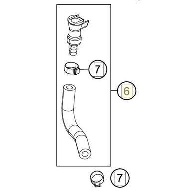 FUEL HOSE TANK/CONNECTOR (60307017000) - Judd Racing
