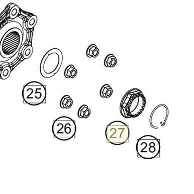 AXLE NUT M35X1.5 (61310086000) - Judd Racing