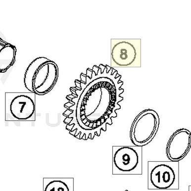 KICK STARTER WHEEL 26T (50433051026) - Judd Racing
