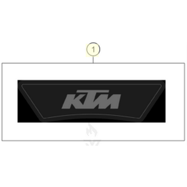 Sticker start number plate (A46008095000)