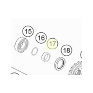 Wear bushing, sprocket 11 mm (C63533030011)
