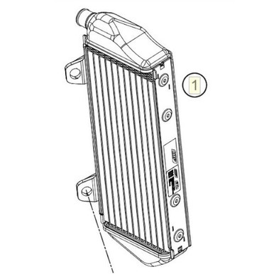 Radiator, left 19 (50535007100) - Judd Racing