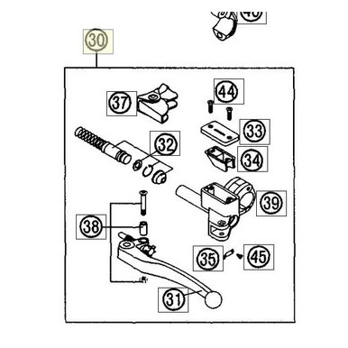 MASTER CYL. CPL. 125-380 2000 ZINC COATED (50302030100) - Judd Racing