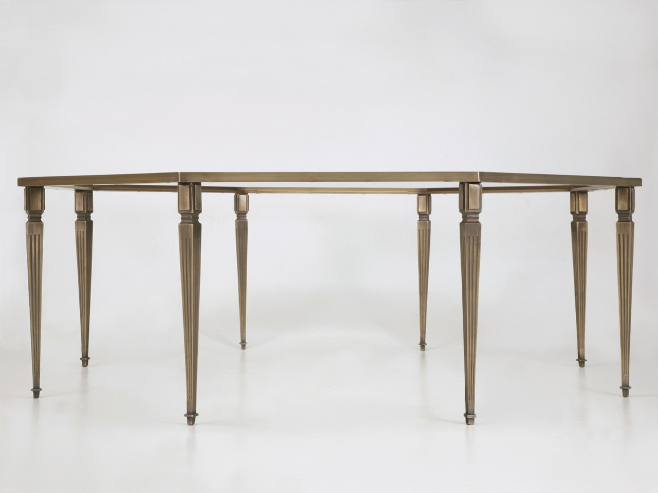 Custom Bronze Coffee Table Base Any Size | Old Plank