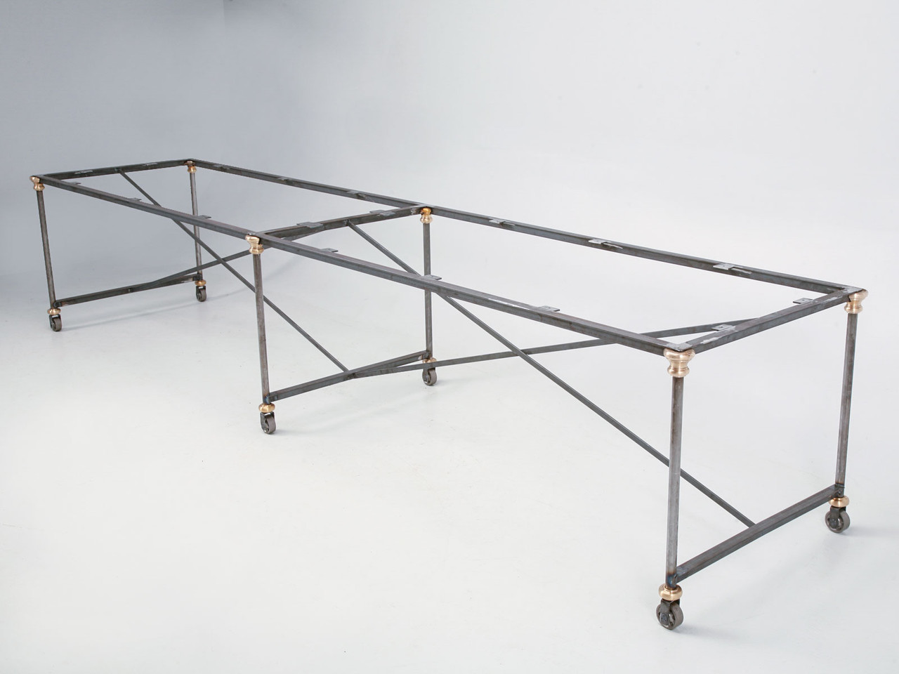 Custom Steel Table Base | Old Plank