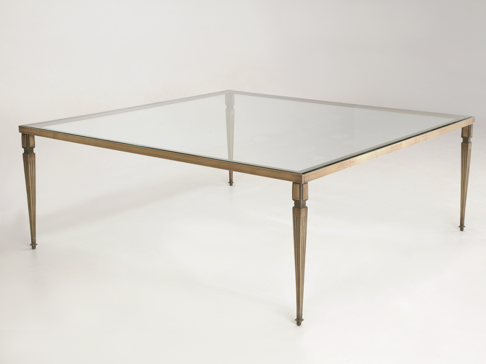 Custom Bronze Coffee Table Base Any Size | Old Plank