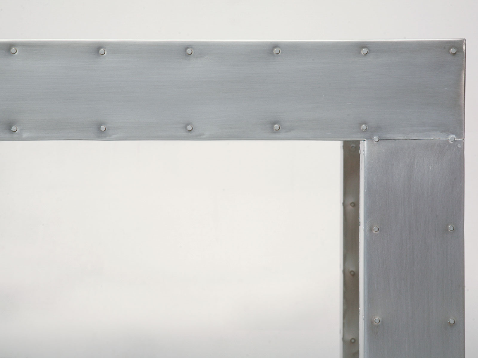 Custom Made Zinc Console Table | Old Plank