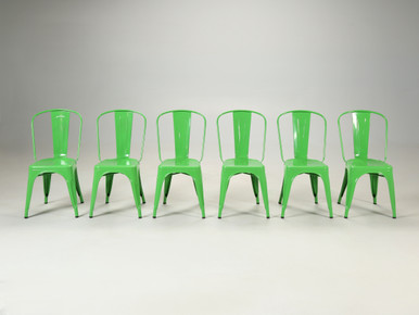 Bright Green Original Tolix Stacking Chair - Set of (6)