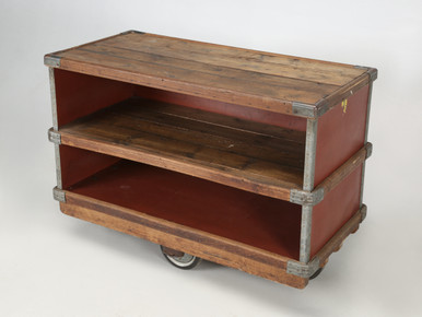 French Repurposed Mobile Suroy Cart | Old Plank