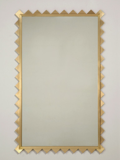Brass Shark Tooth Mirror | Old Plank