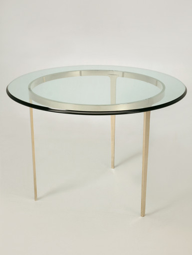 Custom Handmade Center Hall Table in Solid Bronze | Old Plank