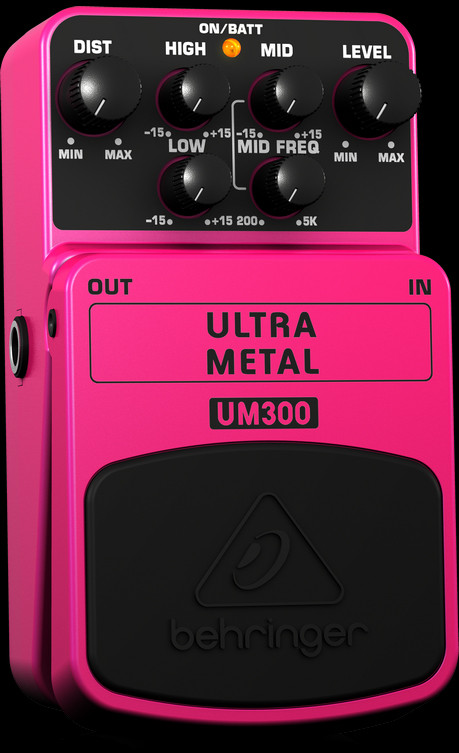 Behringer UM300 Ultra Metal Guitar Effects Pedal Stompbox - Guitar ...