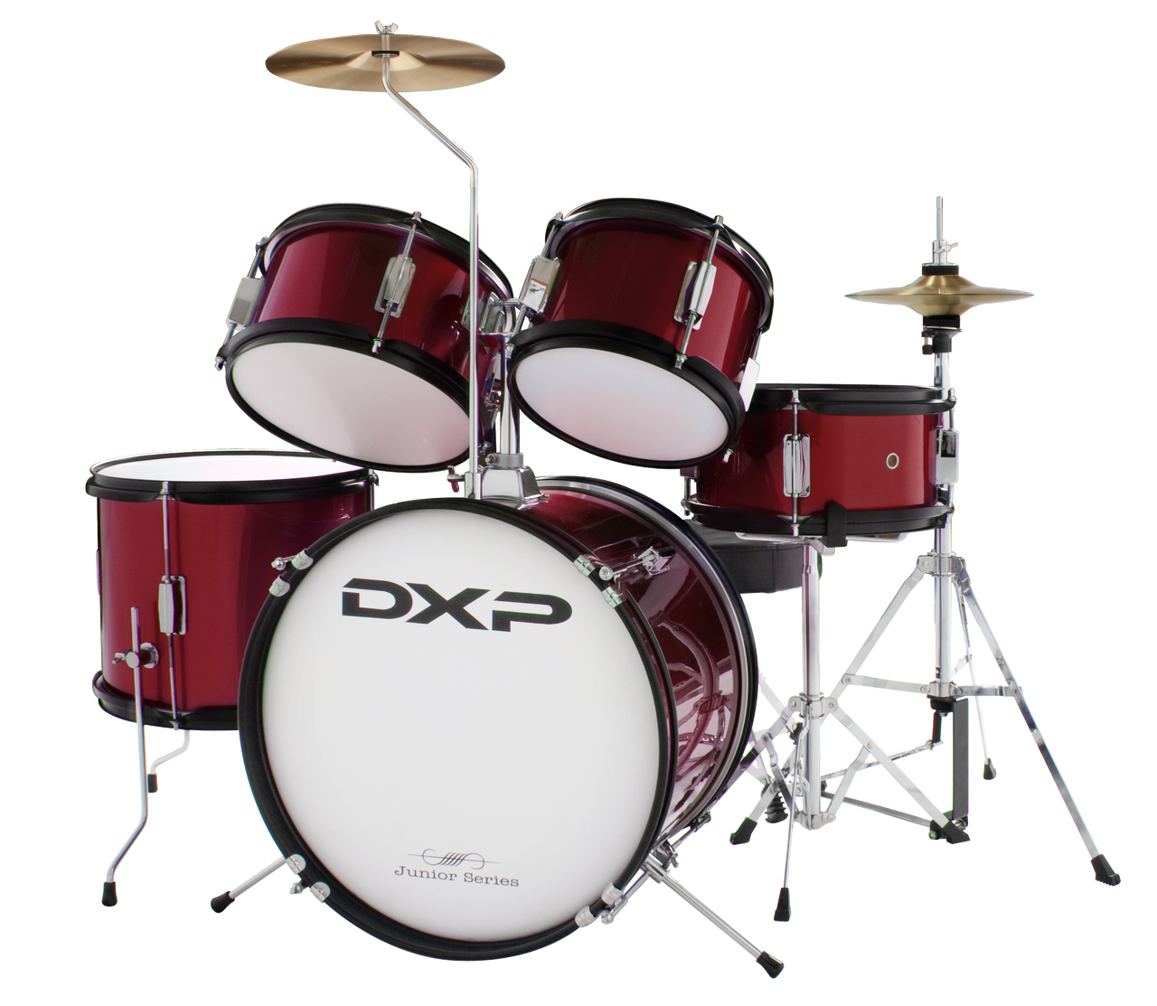 DXP Junior TXJ5 Series 5 Piece Kit Wine Red - Guitar WorLd - City Arcade