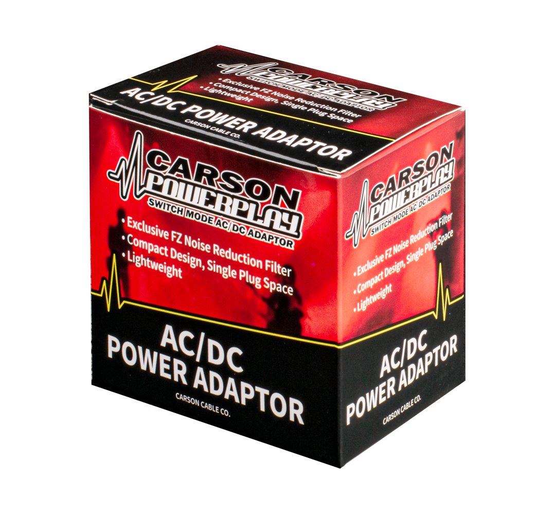 Carson Powerplay 9v Power Supply 1000ma - Guitar WorLd - City Arcade