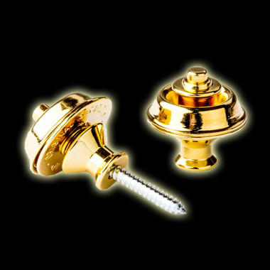 Dunlop STRAPLOK® Strap Locks Guitar/Bass Brass - Guitar WorLd - City Arcade