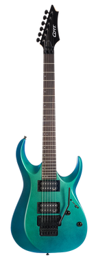 Cort X300 Floyd Rose Electric Guitar Flip Blue - Guitar WorLd - City Arcade