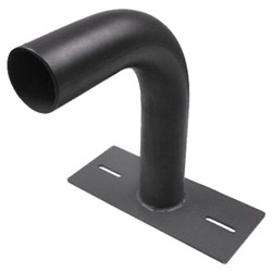 90 Degree Wall Mount Bracket with 2-3/8" O.D. Tenon (AL-WMBC-90)
